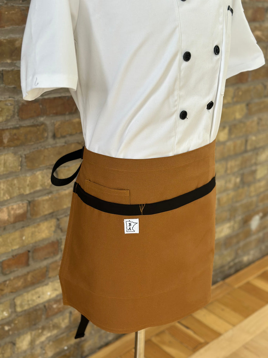 Caramel/Black Waist Apron – Craftmade Aprons